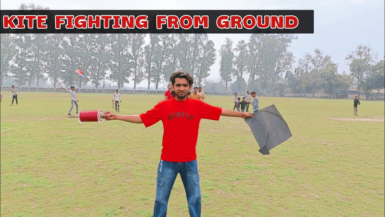 Kite Fighting From Ground | kites vlogs | kite flying | vlog by ...