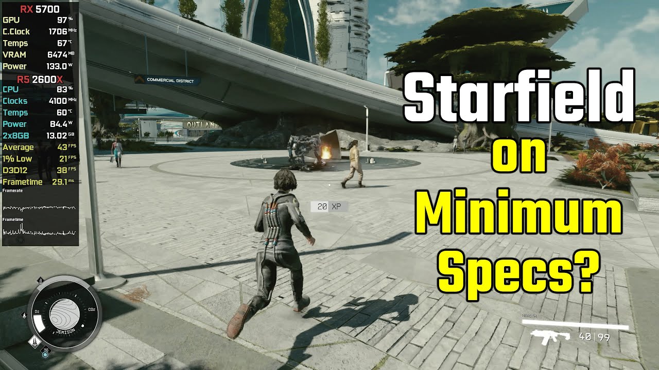 RX 5700 + Ryzen 5 2600X | Starfield "Minimum System Requirements ...