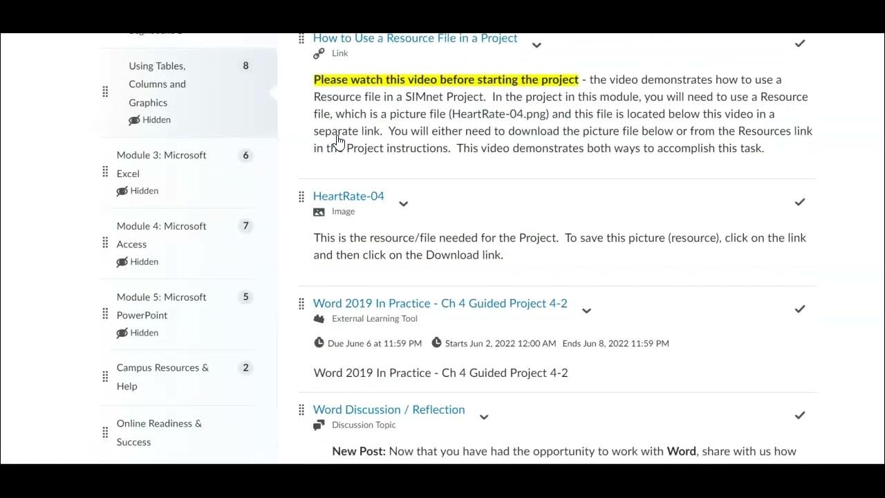 Using a Resource File in a SIMnet Project - YouTube