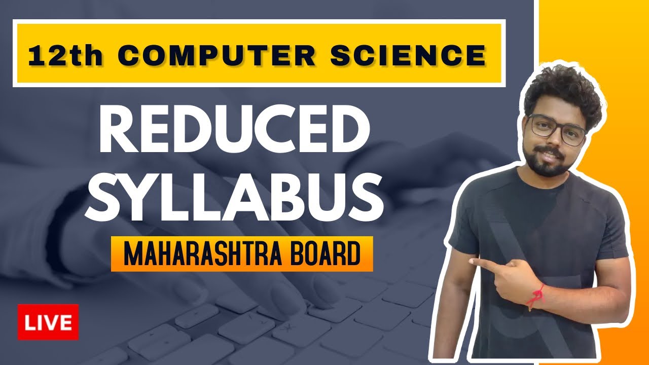 HSC Computer Science reduced syllabus (Maharashtra Board) - YouTube