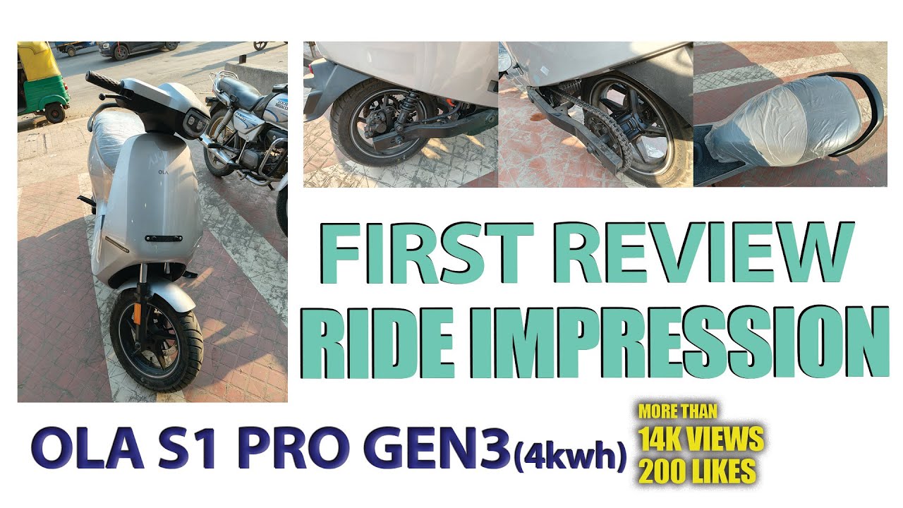 OLA S1PRO GEN3 FIRST REVIEW & RIDE IMPRESSION - YouTube