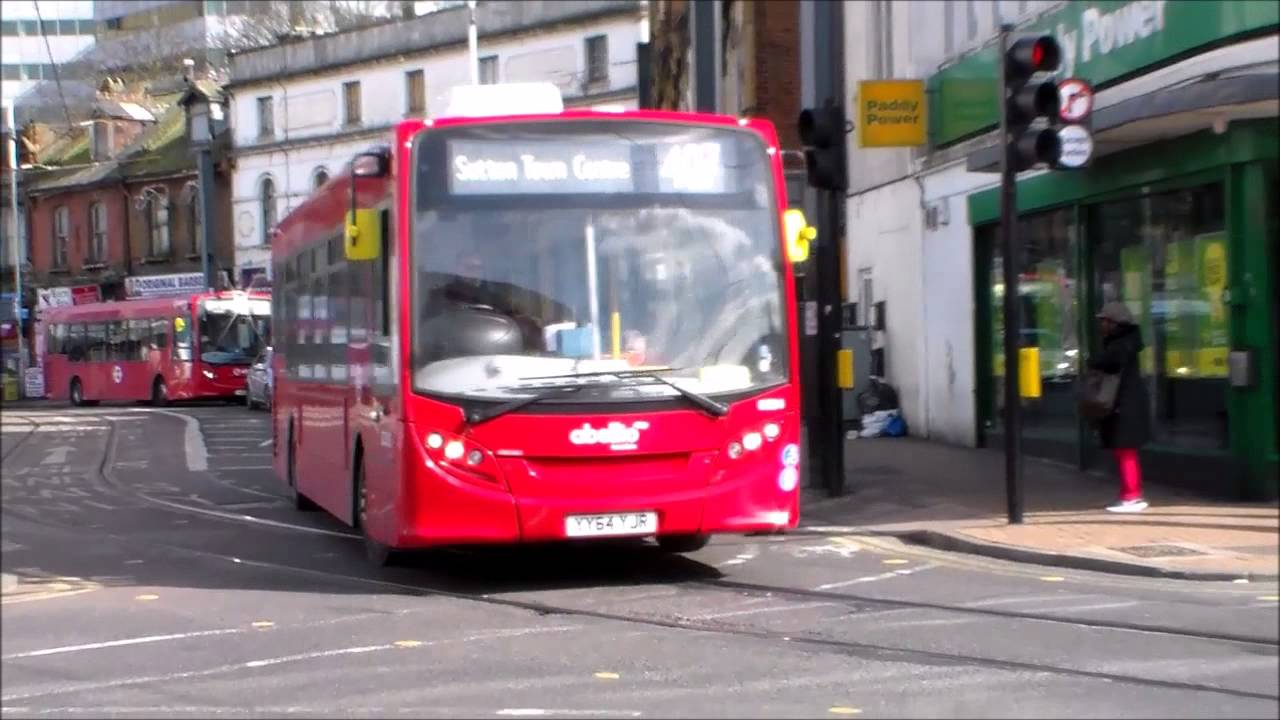 Buses and trams in Croydon 05/03/2015 - YouTube