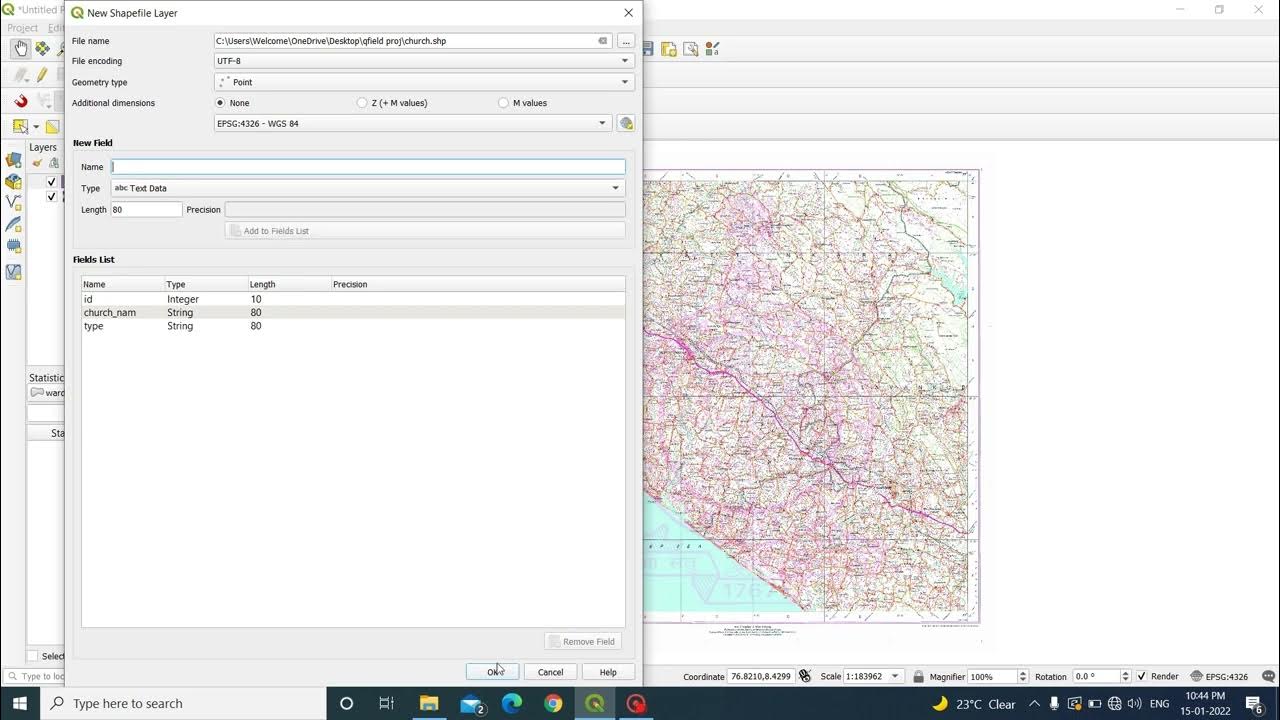 How to merge QGIS project with QField app | How to create new shapefile layer in QGIS - YouTube