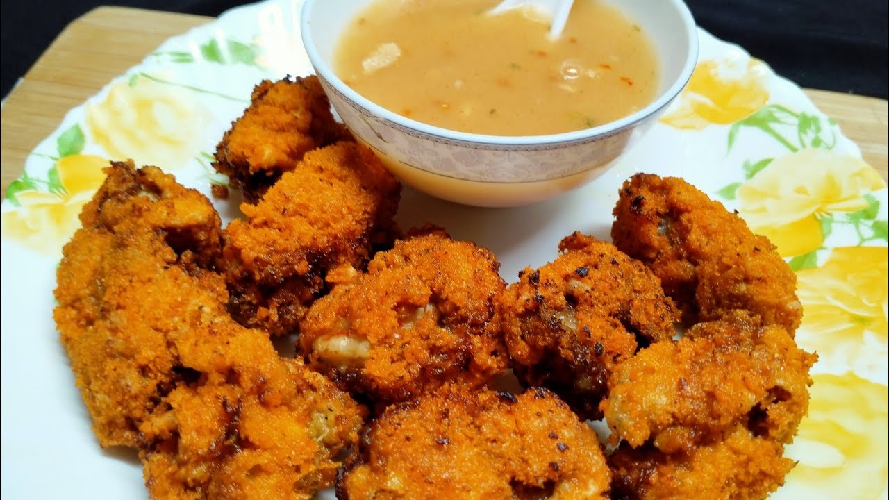 Crispy Prawns wrapped with chicken skin - YouTube