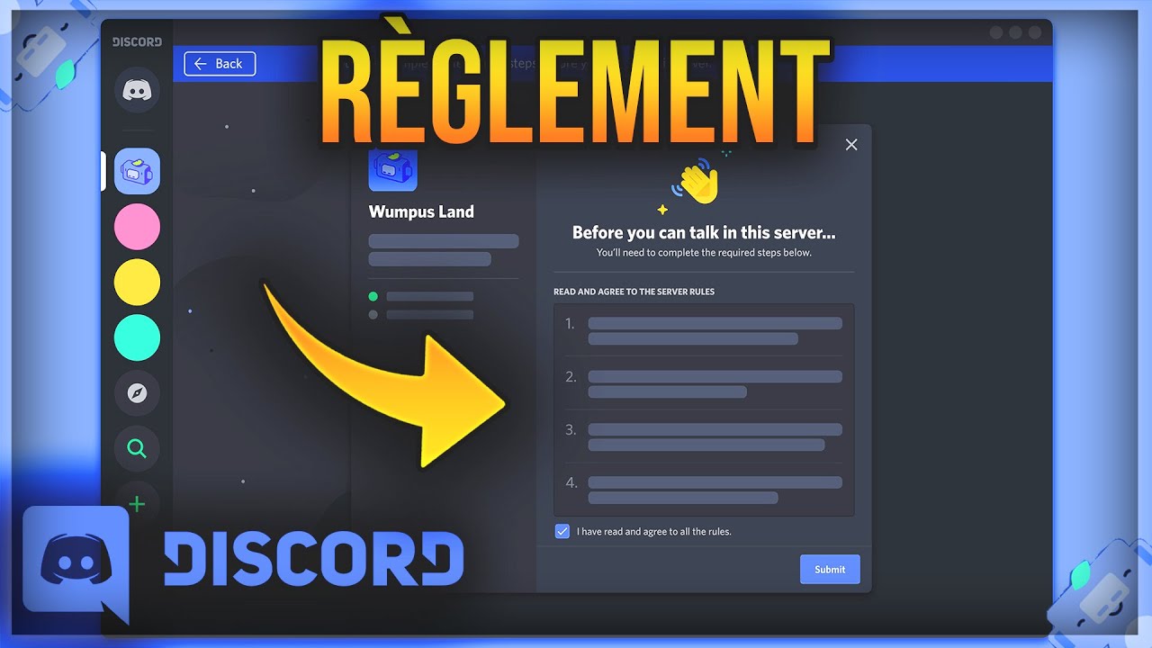 COMMENT ACTIVER LE MODE "RÈGLEMENT DU SERVEUR" (Rules Screening) - YouTube