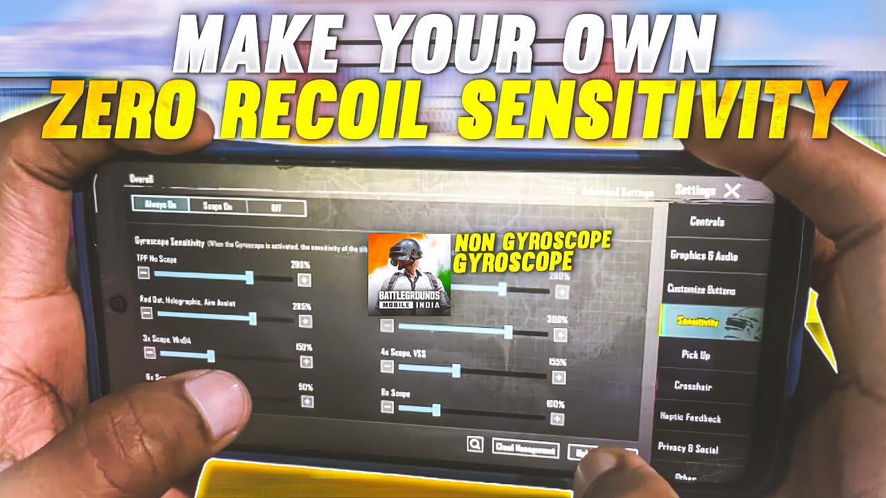 How To Make Your Own Sensitivity | Best Zero Recoil Sensitivity BGMI/PUBG | BGMI Sensitivity ...