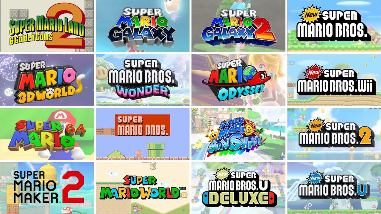 Main Themes Across the Super Mario Series (including Super Mario Bros ...