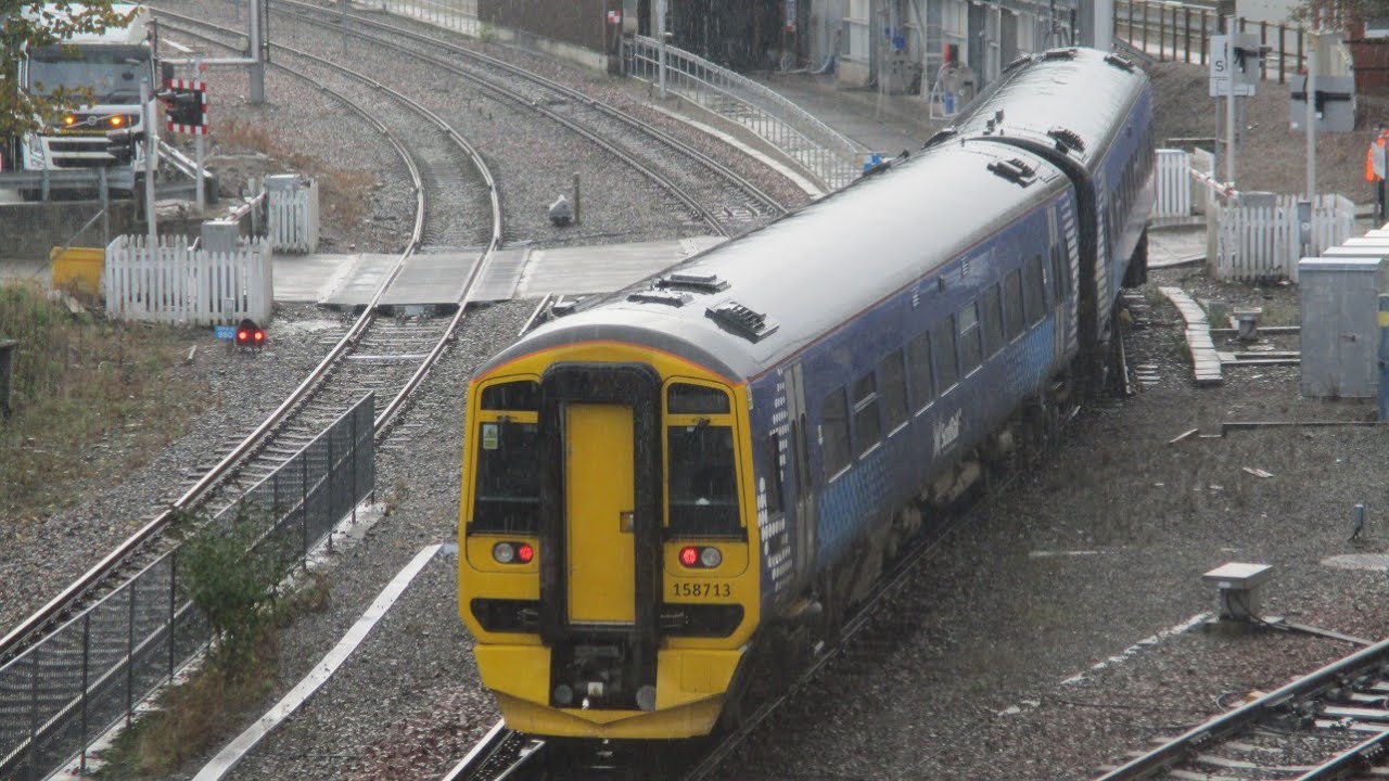 ScotRail 158's around the far north line Autumn 2021 - YouTube