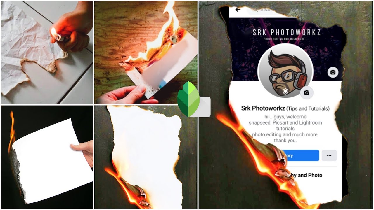 Burning Facebook profile | 4 Burning papers download | snapseed ...