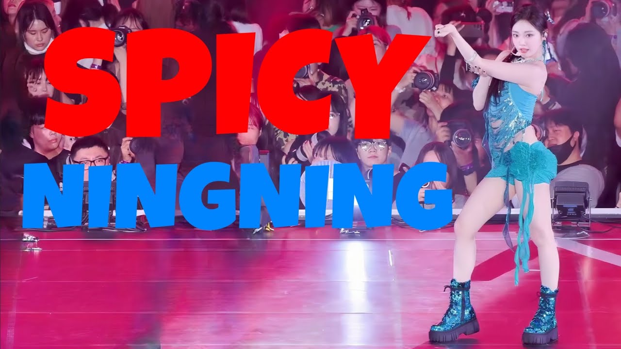 AESPA NINGNING SPICY 🌶 FANCAM📽 [TMA 231010] - YouTube