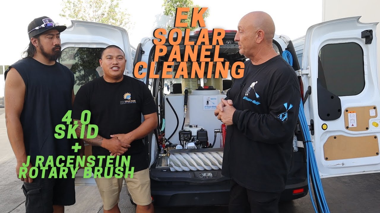 SOLAR PANEL CLEANING" 4.0 Pressure Washing Skid + J Racenstein Rotary ...