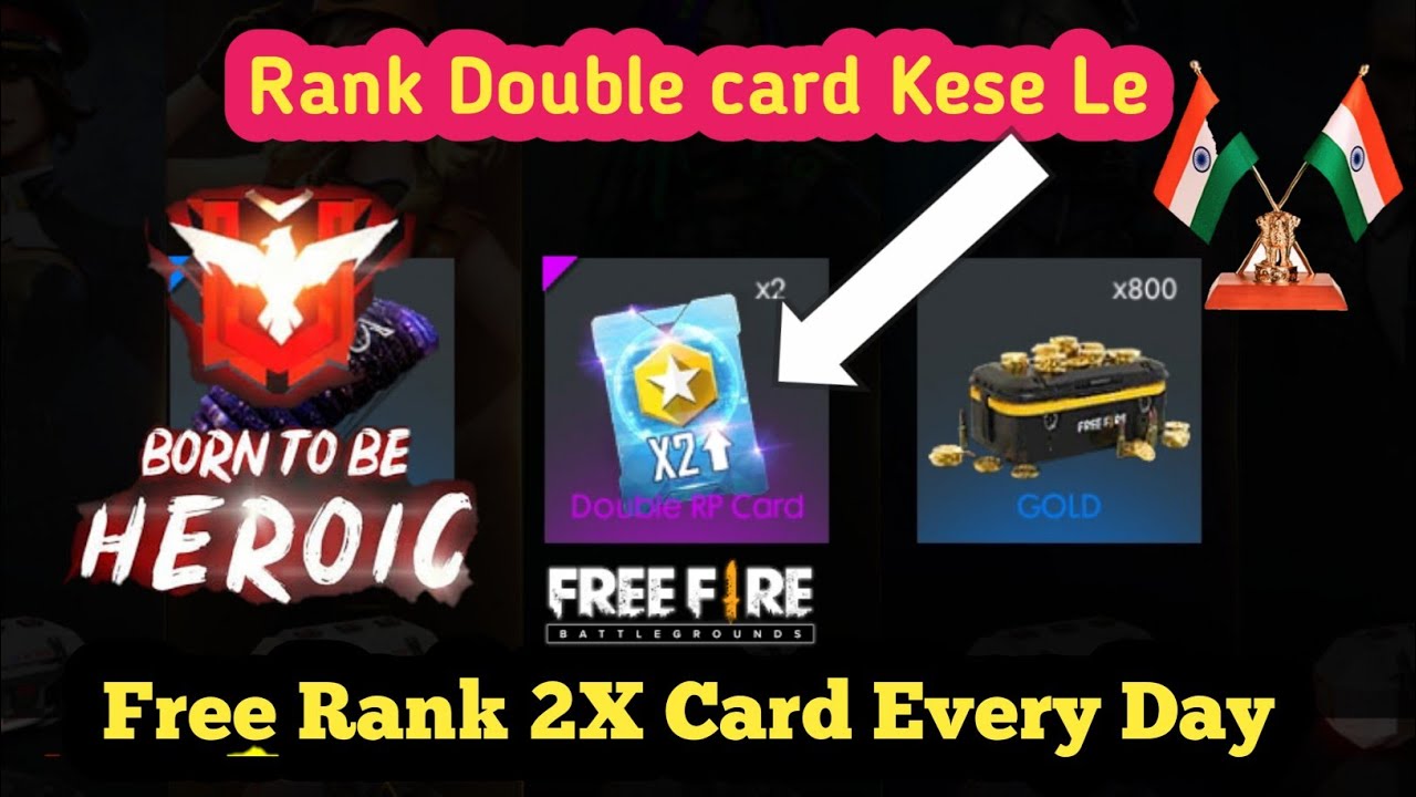 How to Get Double rank card free fire || No Rank drop card Get Free ...