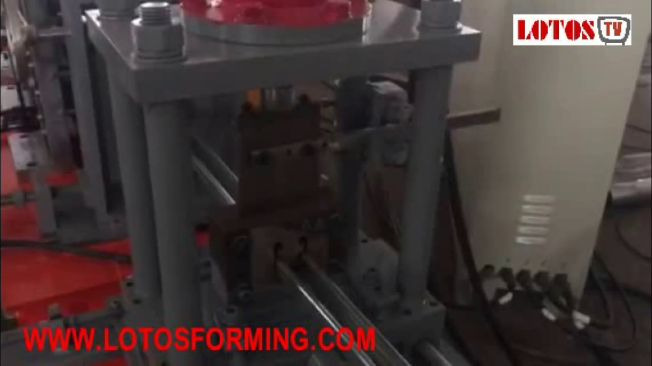Unistrut rollforming machine / strut making machine - YouTube