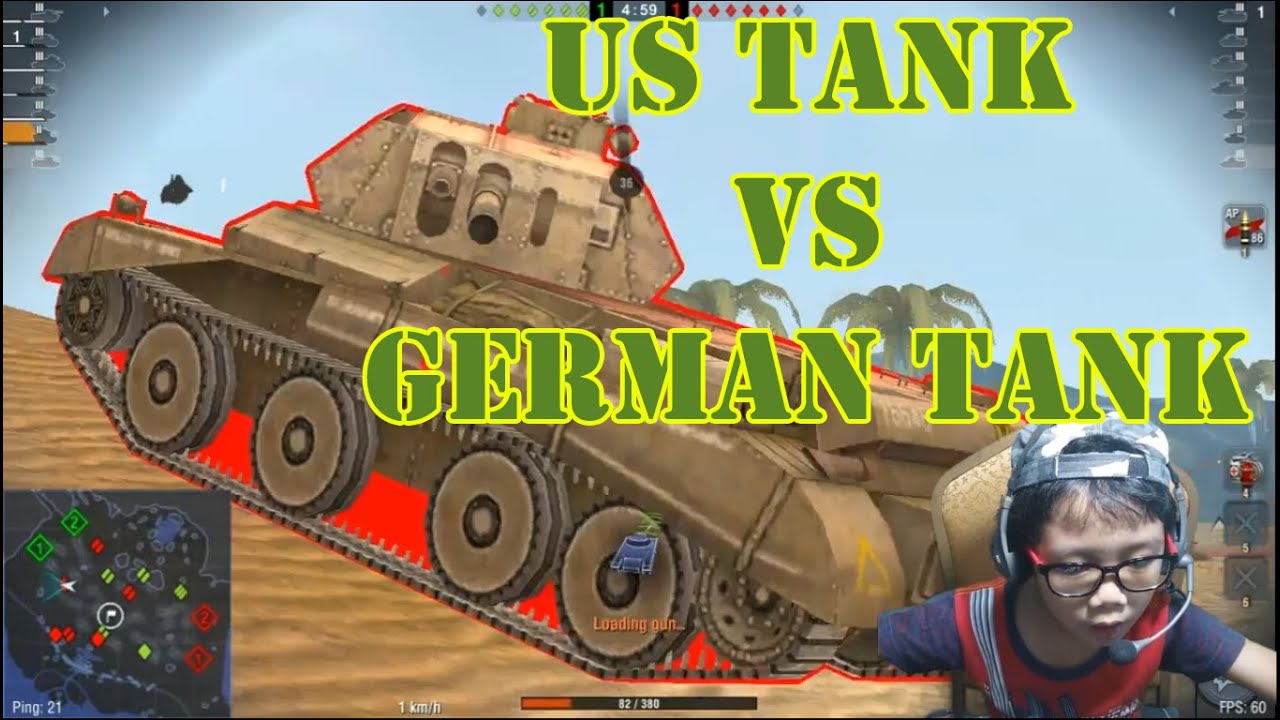World Of Tank Blitz - American Tank vs German Tank - YouTube