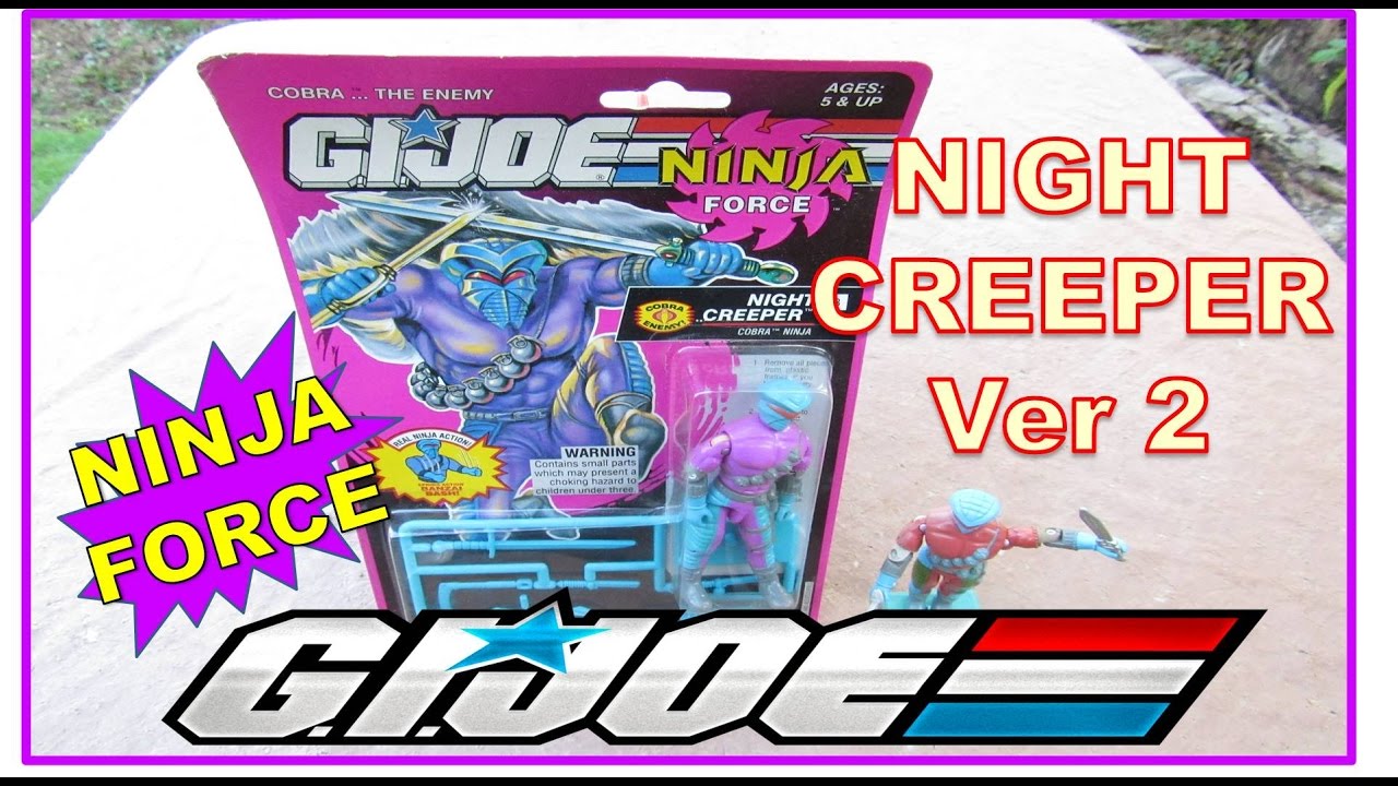 NIGHT CREEPER version 2 (1993) G.I.JOE Vintage Toy Review (Raw video ...