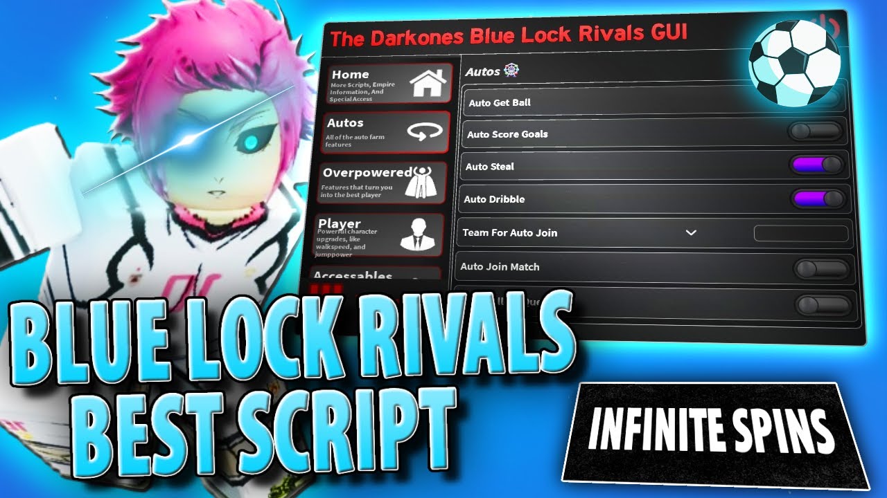 *NEW* Blue Lock Rivals Script With FASTEST AUTO GOALS, INFINITE SPINS ...