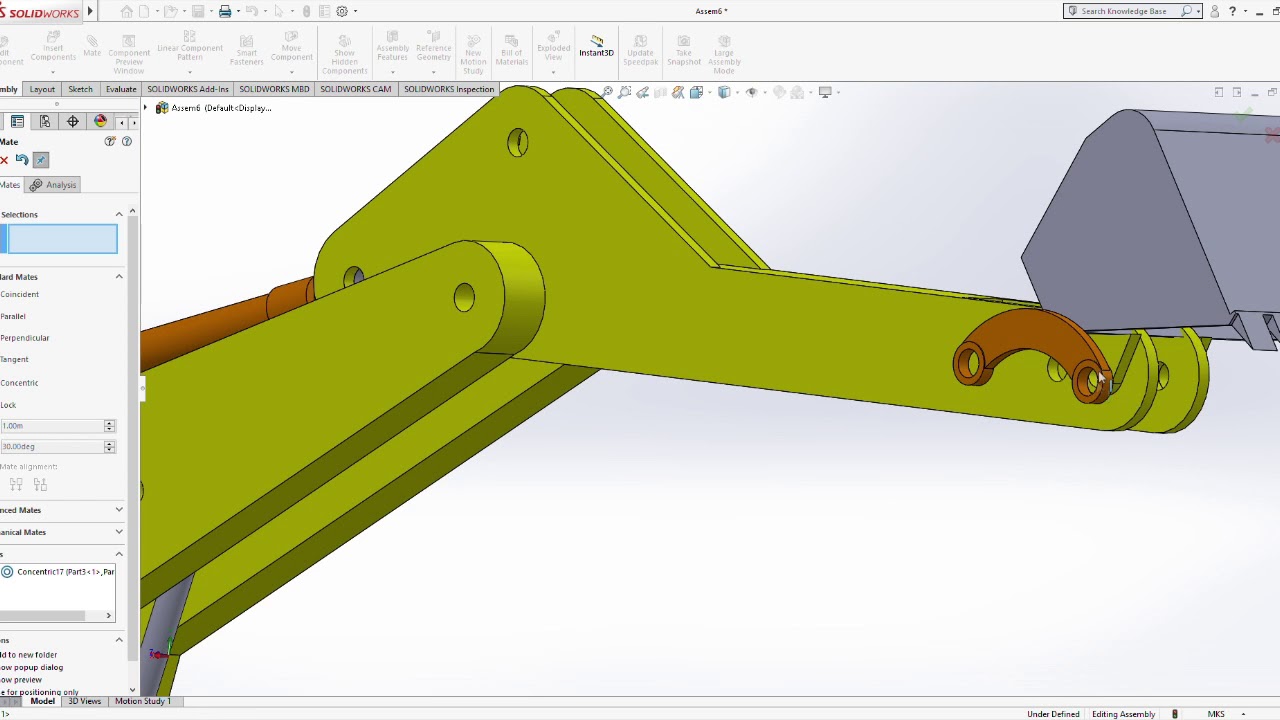 Solidwork Backhoe Assembly แบ็กโฮ [ Backhoe ] - YouTube