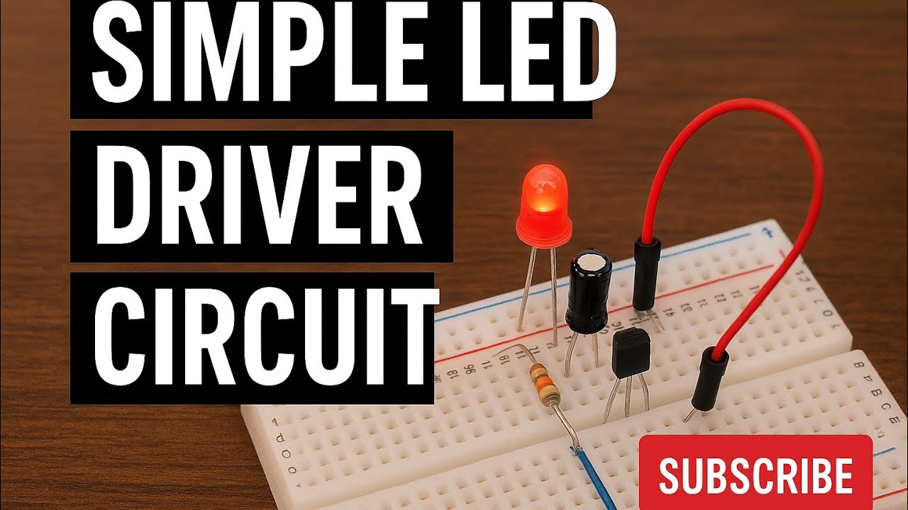 Simple LED Driver Circuit on Breadboard | Easy Electronics Project ...
