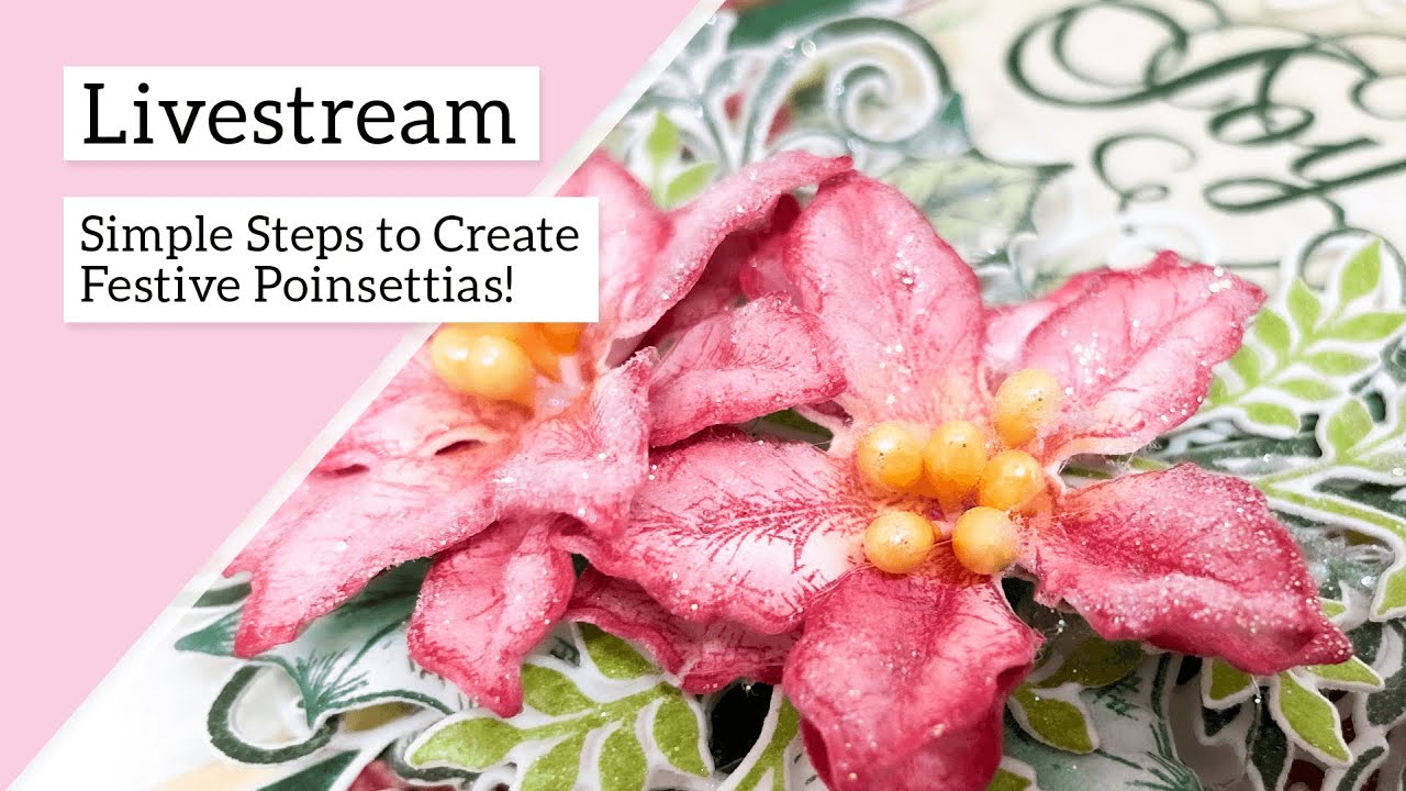 Simple Steps to Create Festive Poinsettias! - YouTube