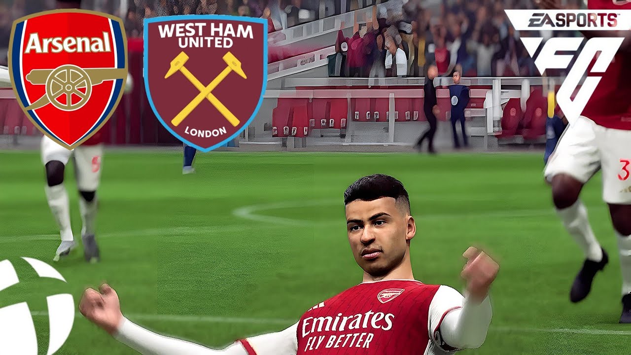 EA FC |Arsenal vs West Ham | Ultra Realistic Gameplay | Premier League ...