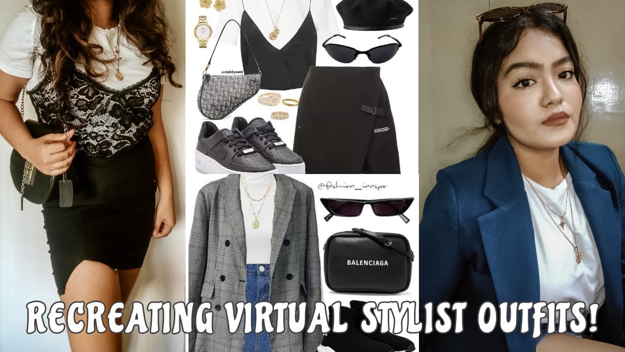 Recreating Virtual Stylist Outfits IRL! - YouTube