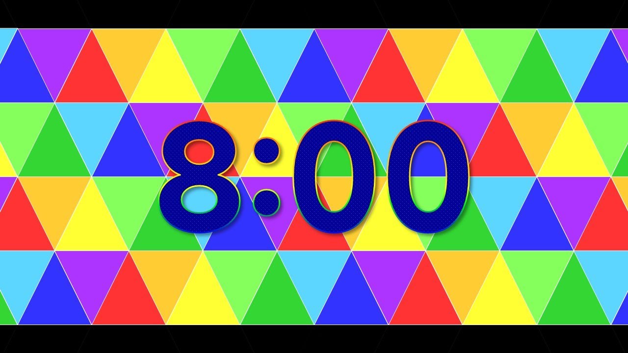 8 Minute Timer - Colorful Timer - YouTube