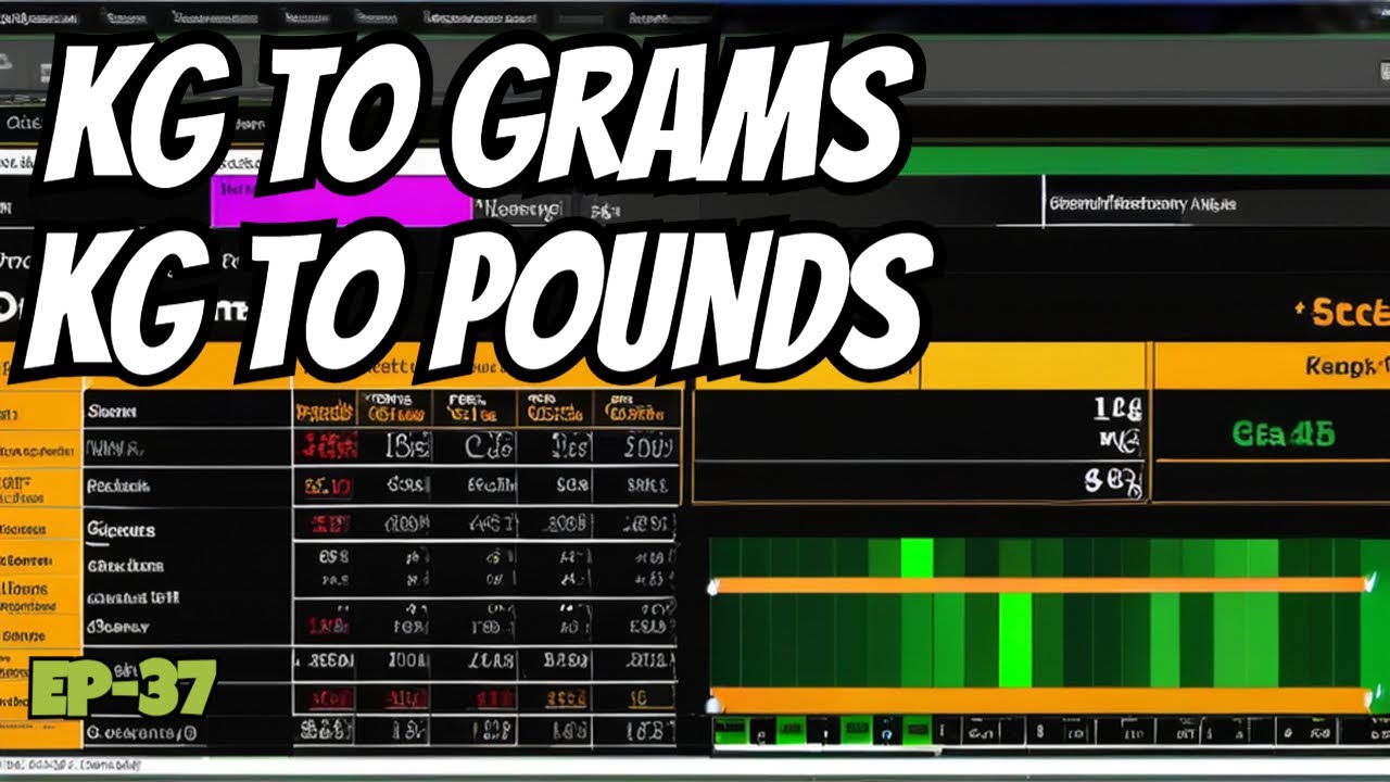 Fearless Excel Tutorial Microsoft Excel Convert Formula KG To Grams