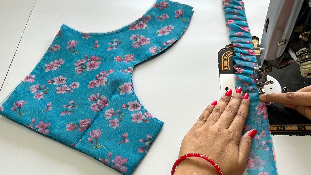 Model Blouse Design || Cutting And Stitching Back Neck Blouse Design ...