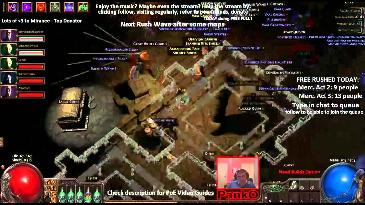 PoE Unique map - Vaults of Atziri Vaal Pyramid Map 68lvl Path of Exile ...