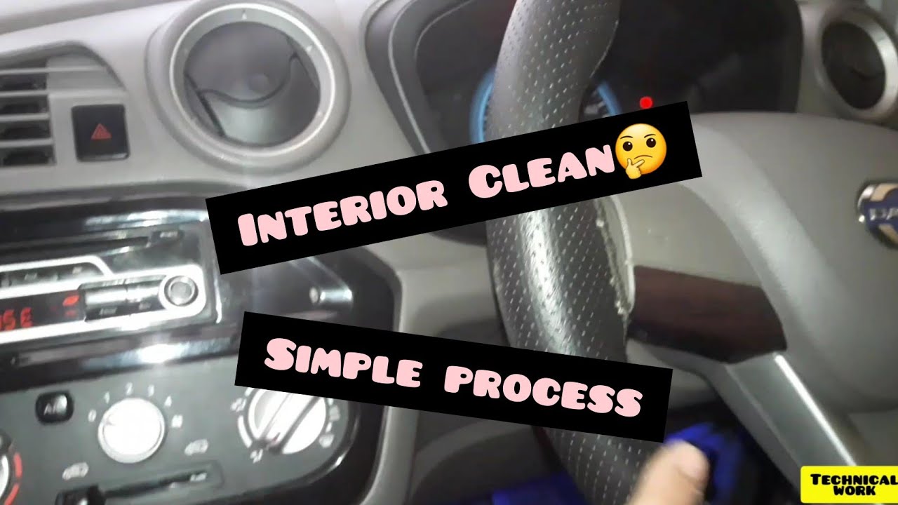 Basic Interior Cleaning of car👌🏻😀 - YouTube