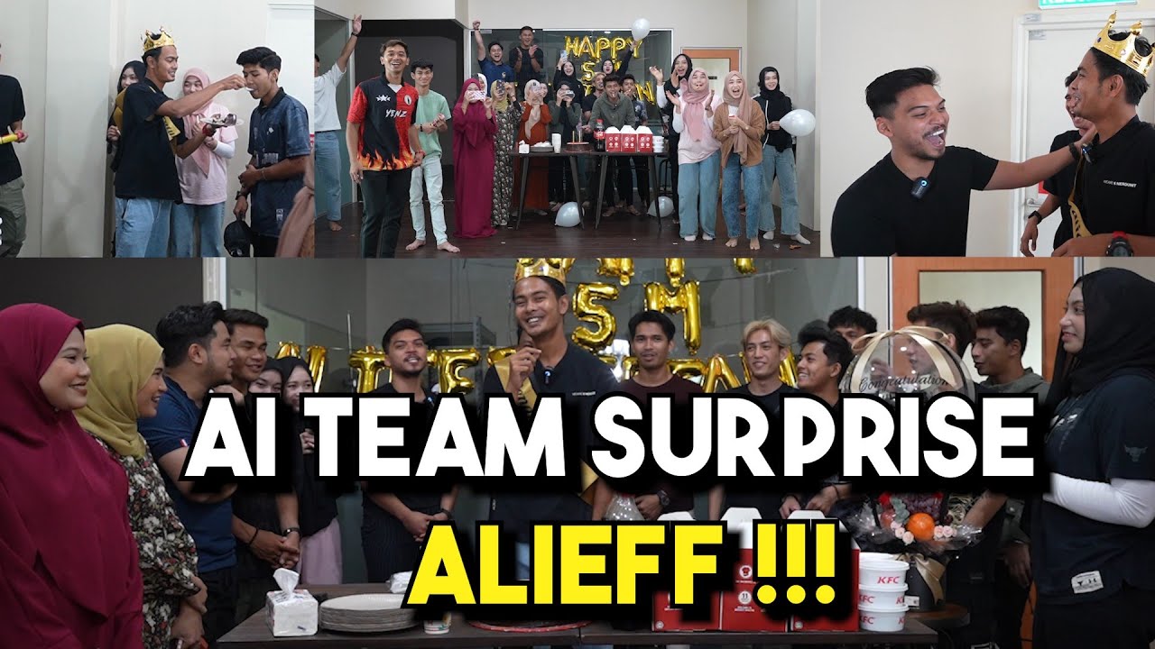 THANK YOU AI TEAM !!! SUPRISE 5M SUBSCRIBERS ALIEFF IRFAN… - YouTube
