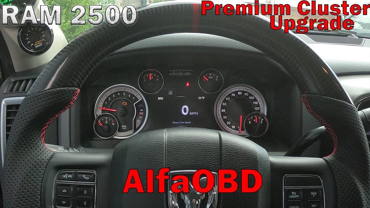 2013-2018 Ram 1500 (2500) 3500 7 Inch Evic Premium Cluster Upgrade With ...