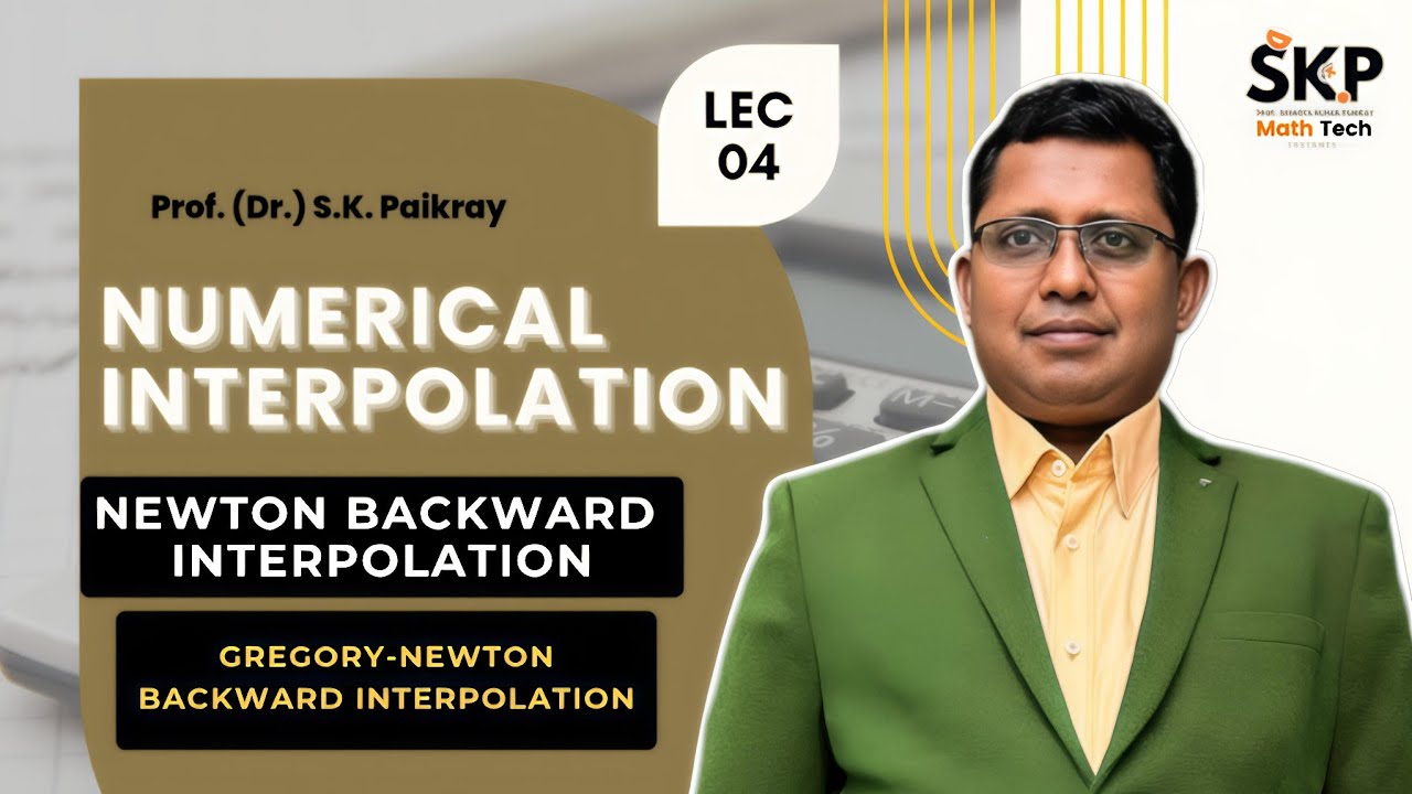 Newton Backward Interpolation | Gregory-Newton Backward Interpolation ...