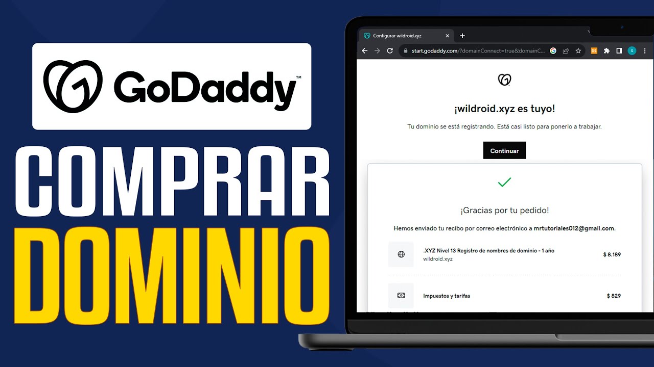 Cómo Comprar un Dominio en GoDaddy (2025) Guia Paso a Paso - YouTube
