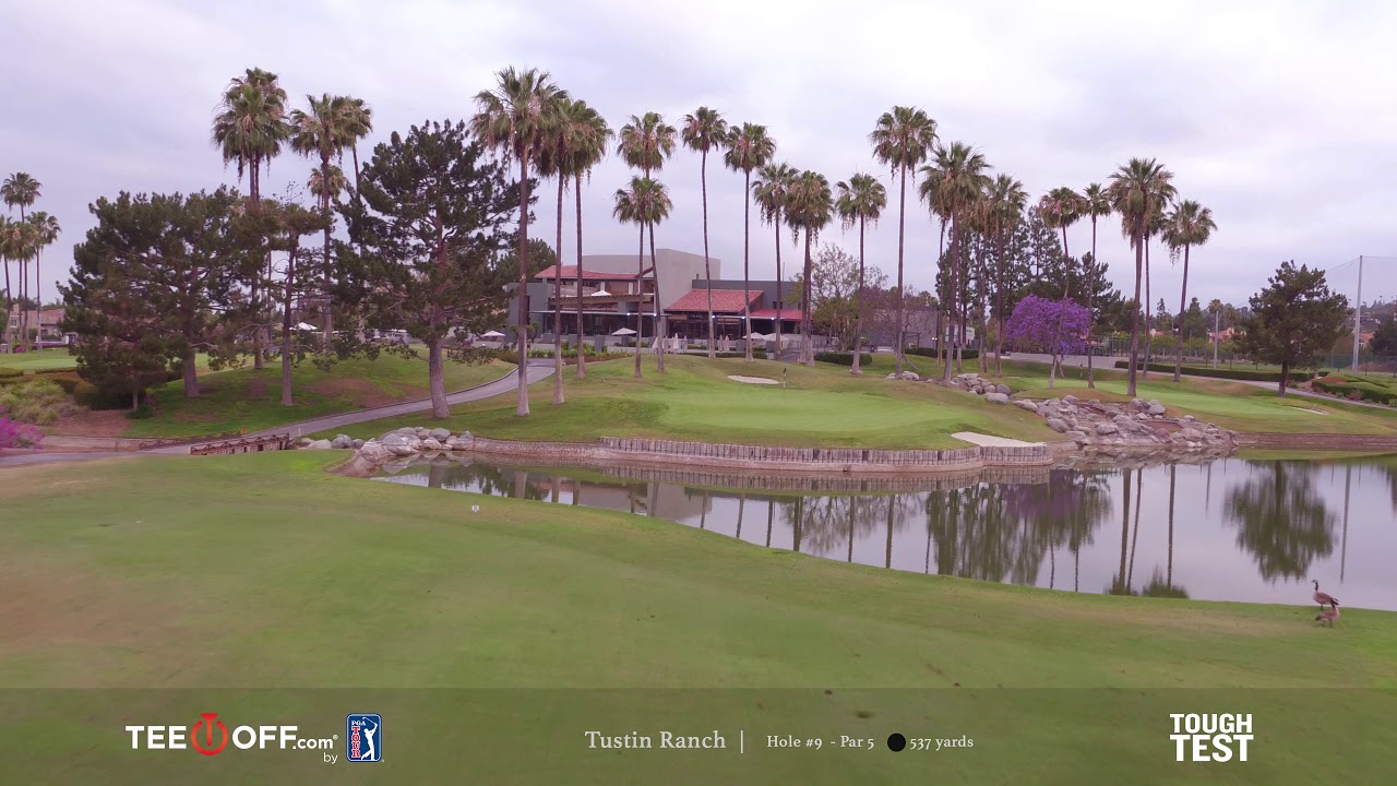 4K Drone Flyover | Tustin Ranch Golf Club | Hole 9 | TeeOff - YouTube
