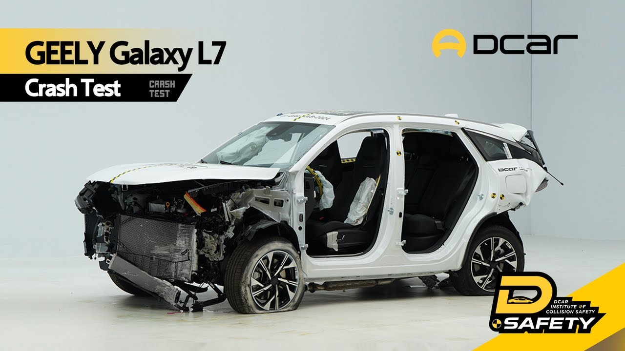 Geely Galaxy L7 Crash Safety Test 吉利银河L7 碰撞安全测试 - YouTube