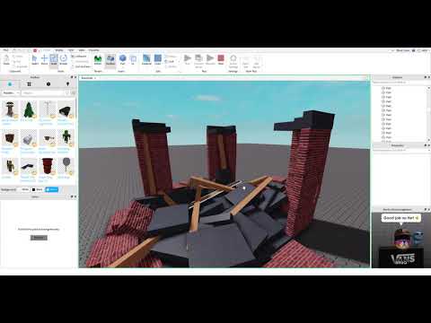 Filler: Unanchored house in Roblox Studio. - YouTube