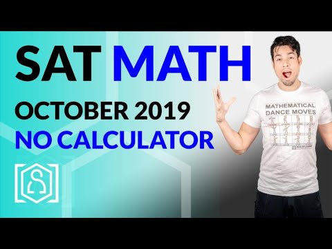 SAT Math: October 2019 OFFICIAL TEST Calculator (In Real Time) - YouTube