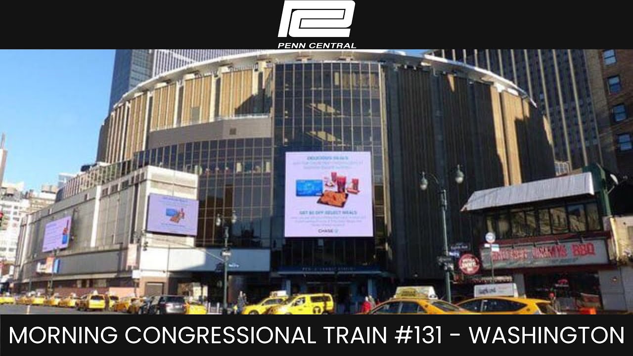 Penn Central Railroad Train 131 to Washington Boarding Call ...