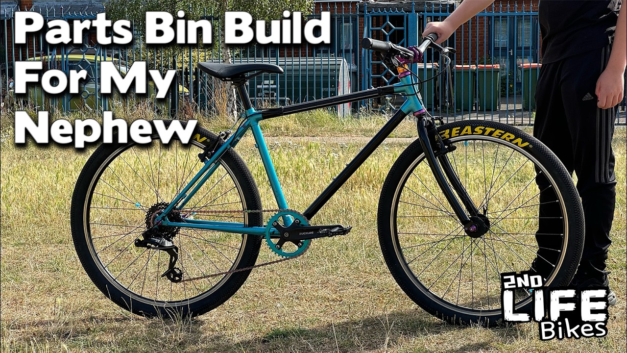 Parts Bin MTB Build For My Nephew - Raleigh M-Trax Titanium Retro - YouTube