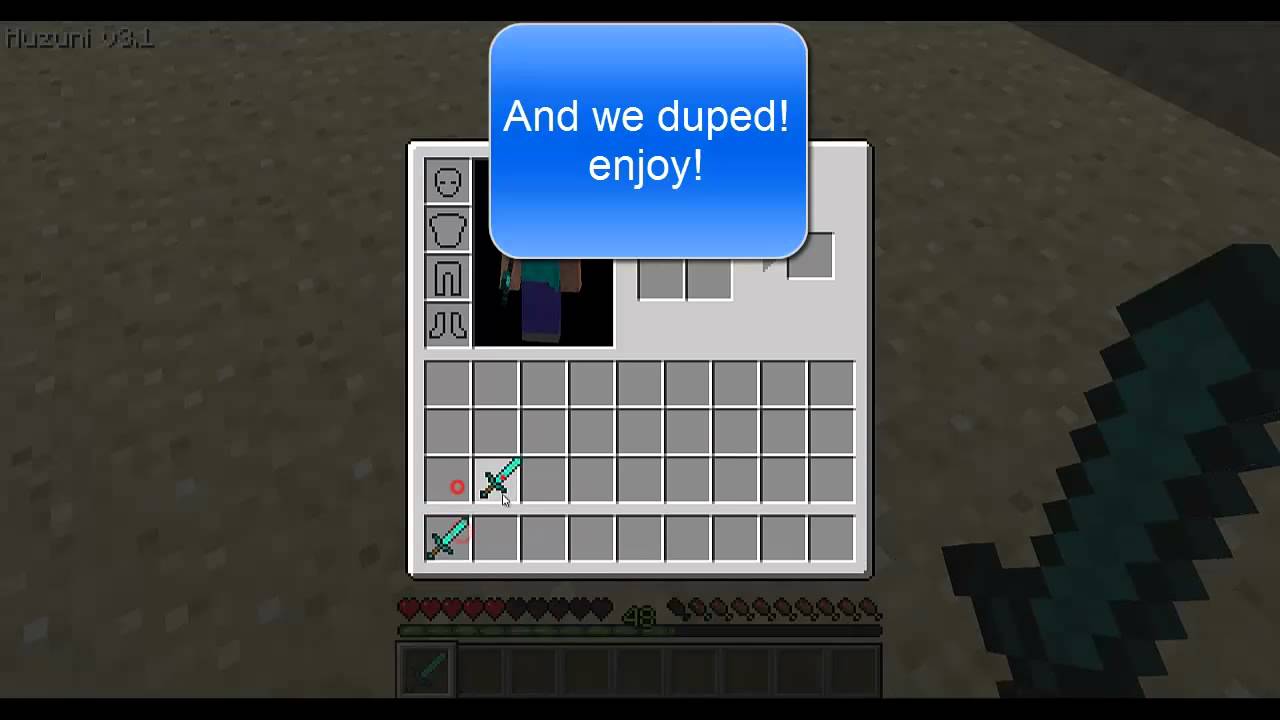 Minecraft Sword duplicate [DUPE] glitch working 1.7.2, 1.7.3, 1.7.5, 1. ...