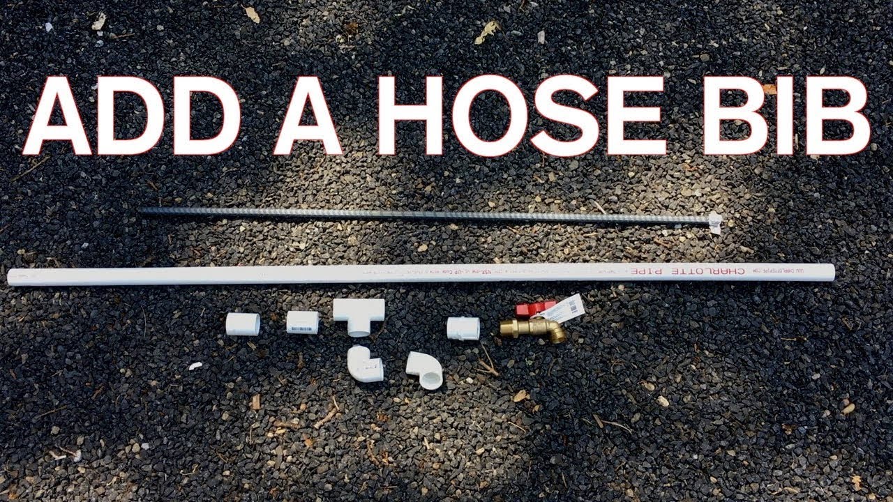 Add Outdoor Brass Hose Bib/Bibb/Silcock in Old PVC Pipe - YouTube