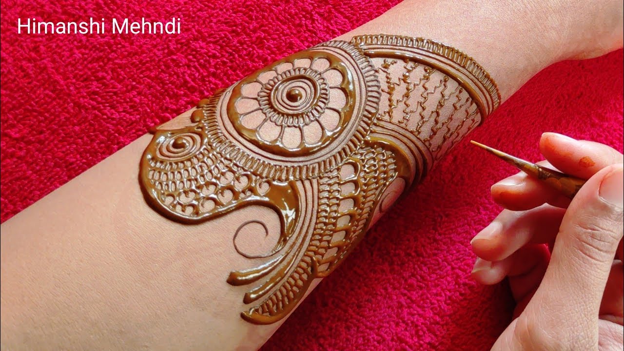 Latest stylish mehndi designs for back side | mehandi ka design full ...