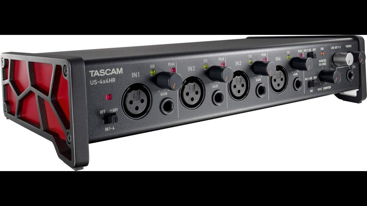 Tascam US-4x4HR: Versatile 4x4 USB Audio Interface - YouTube