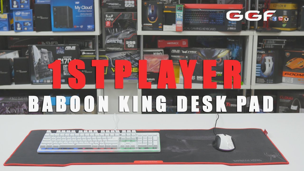 #0124 - 1stplayer Baboon King Gaming Mouse Pad Review - YouTube