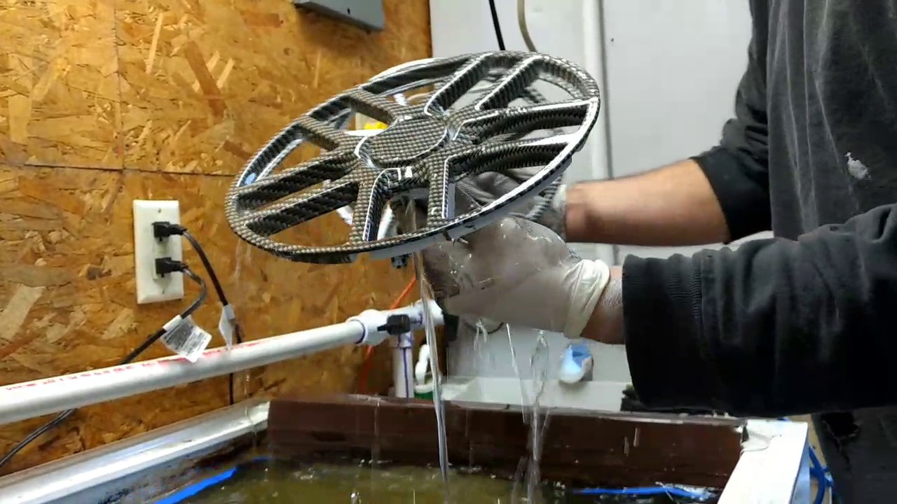 Custom hydrodipping Powerwheels rims - YouTube