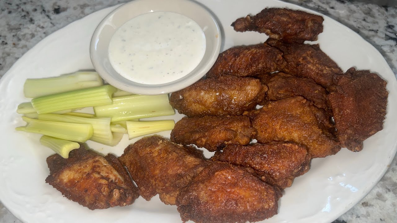 Best Fried Hard Chicken Wings - YouTube