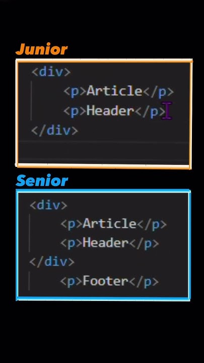 Junior Vs Senior developer..#programming #javascript #webdevelopment #coding #html #css #html5 # ...