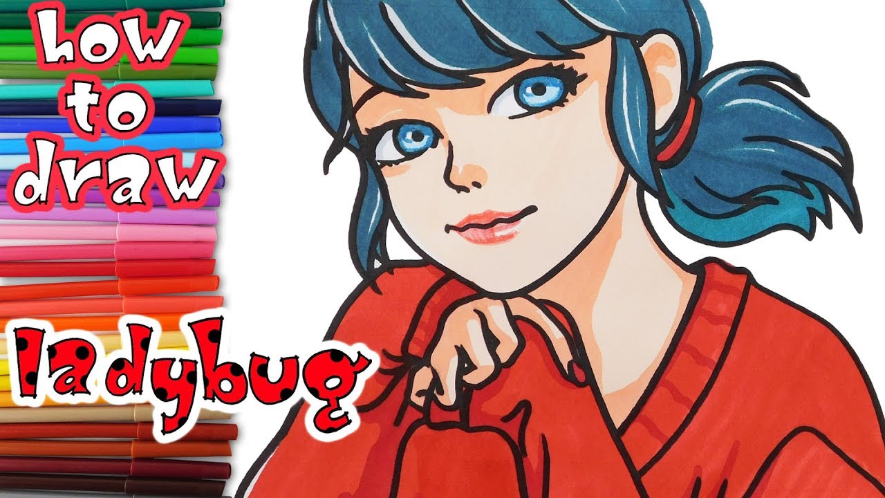 How to Draw Miraculous Ladybug step by step - learn to draw - drawing ...