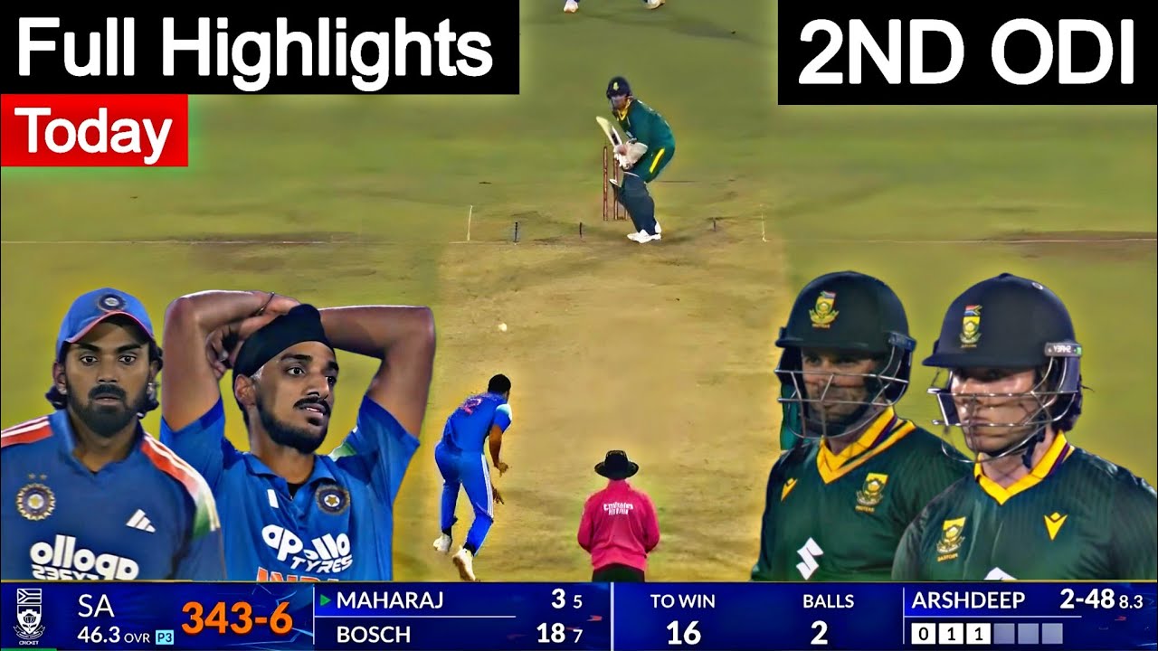 IND vs SA 2ND ODI Highlights Today | India Vs Sri South Africa 2ND ODI ...